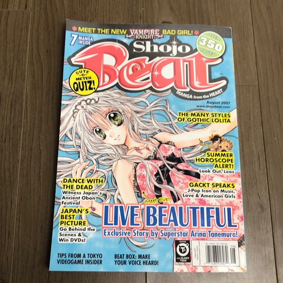 shojo beat | Other | August 207 Shojo Beat Magazine | Poshmark